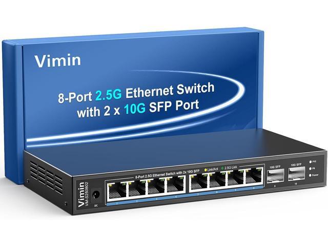 Click here for 10 Port 2.5G Unmanaged Ethernet Switch  VIMIN 8X 2... prices