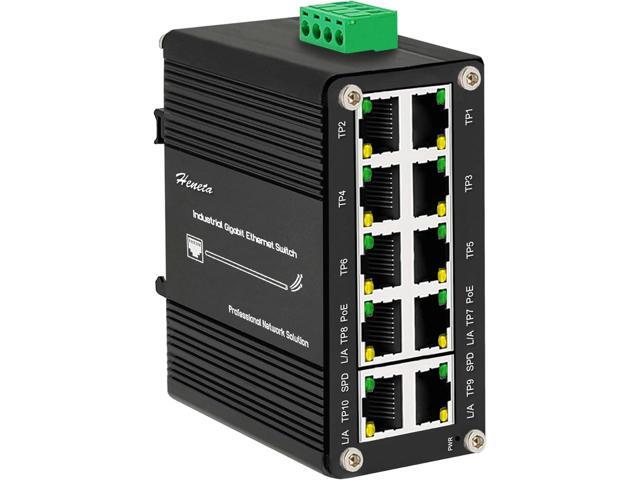 Click here for Hardened Industrial Gigabit 10 Ports Ethernet PoE+... prices