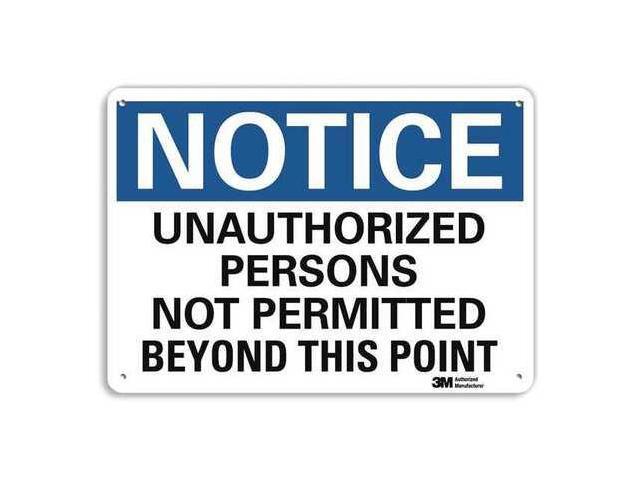 Click here for LYLE U1-1034-RA_14X10 Notice Sign 14x10 In. Englis... prices