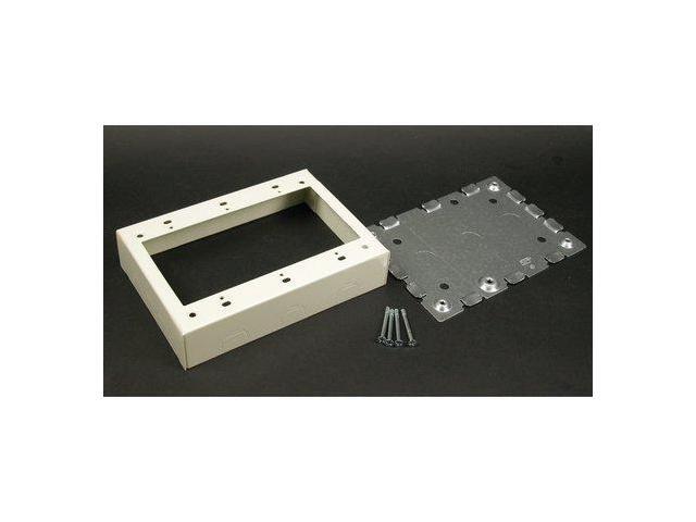 Click here for WIREMOLD V5747-3 Three Gang Box Fitting Ivory Stee... prices