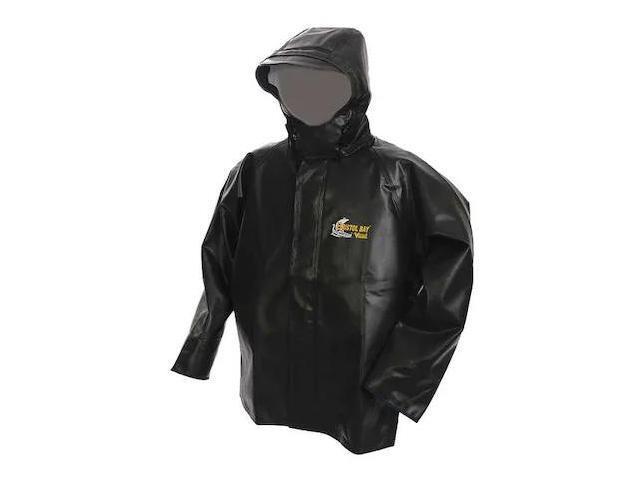 Click here for Rain Jacket w/Hood 0.75mm PVC Green L VIKING 7125J... prices