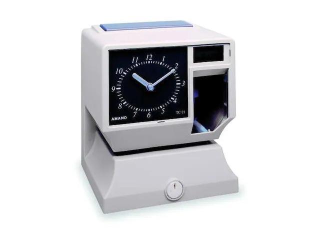 Click here for AMANO TCX-11/5477 Time Clock  Analog Dial & LCD Di... prices