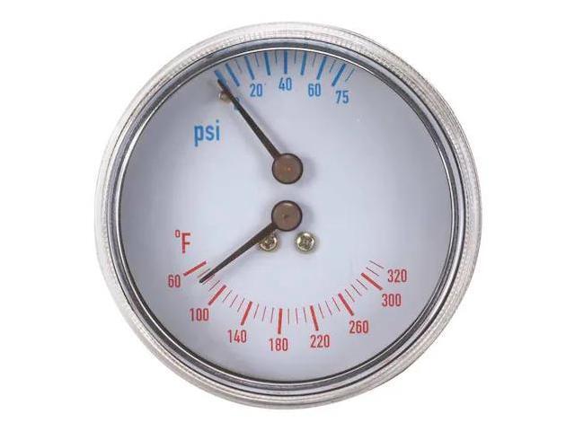 Click here for ZORO SELECT 4CFC3 Boiler Gauge  Round  0-75 PSI  6... prices