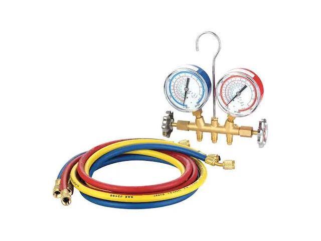 Click here for DAYTON 4PDG1 Manifold Gauge Set  2 Valve 3 Hoses prices
