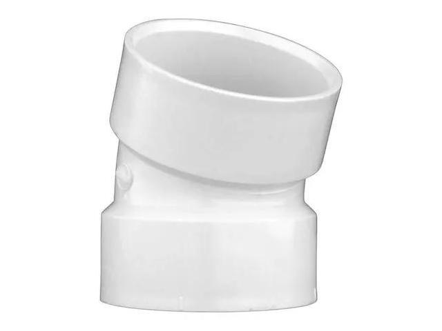 Click here for ZORO SELECT 1WKE9 PVC 22-1/2 Degree Elbow  Hub  3... prices