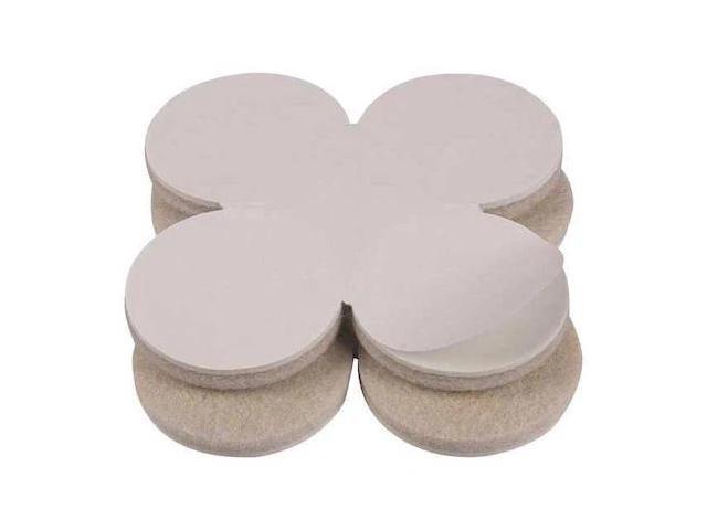 Click here for ZORO SELECT 10J990 Felt Pads  Self-Stick  Round  1... prices