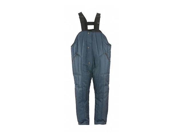 RefrigiWear Mens Econo-Tuff Lightweight Fiberfill Insulated High Bib Overalls - Navy