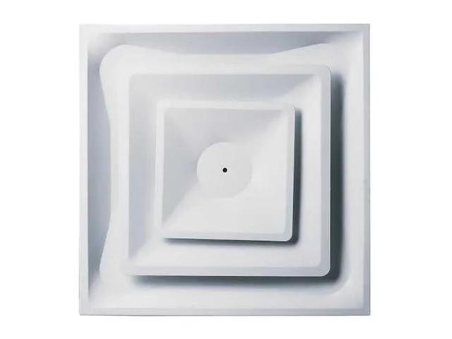 Click here for ZORO SELECT 4MJU5 12 in Square 2 Cone Diffuser  Wh... prices