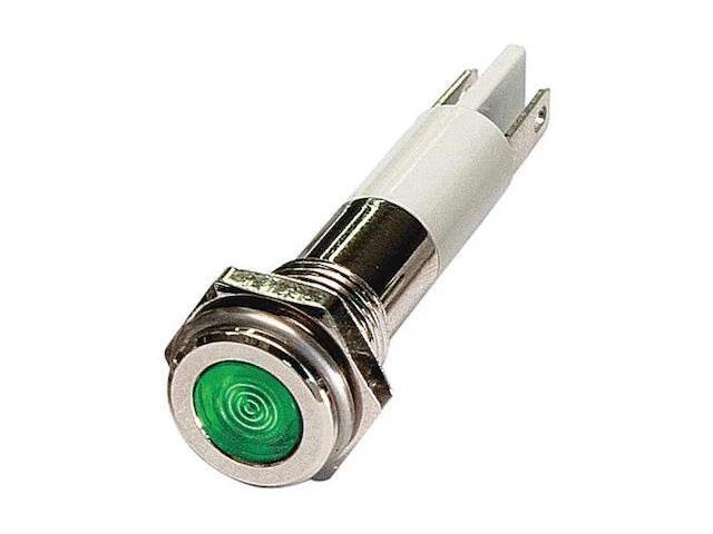 Click here for ZORO SELECT 24M062 Flat Indicator Light Green 12VD... prices