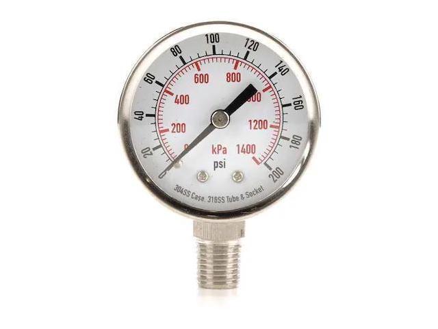 Click here for ZORO SELECT 4FMK9 Commercial Pressure Gauge  0 to... prices