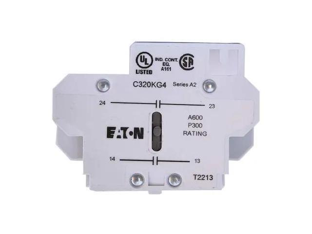 Click here for EATON C320KG4 Cutler-Hammer Aux Contact Block 2NO... prices