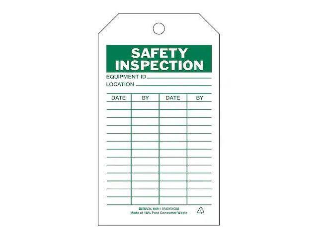 Click here for BRADY 86611 Saf Inspection Tag 7 x 4 In Grn/Wht PK... prices