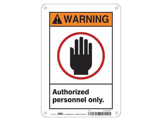 Click here for CONDOR 472Y40 Safety Sign  10 in Height  7 in Widt... prices