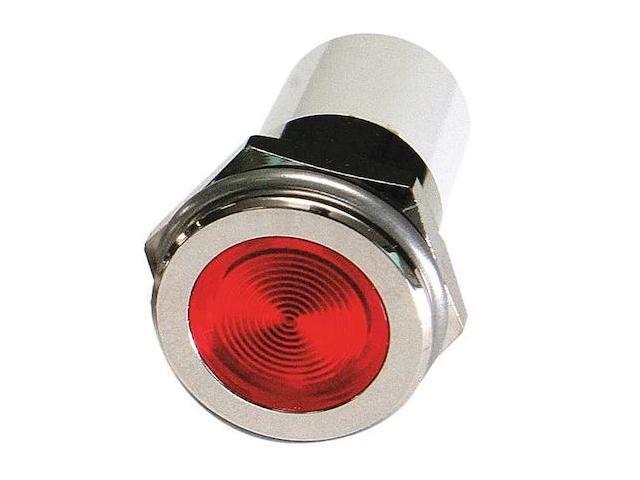 Click here for ZORO SELECT 24M163 Flat Indicator Light Red 12VDC prices