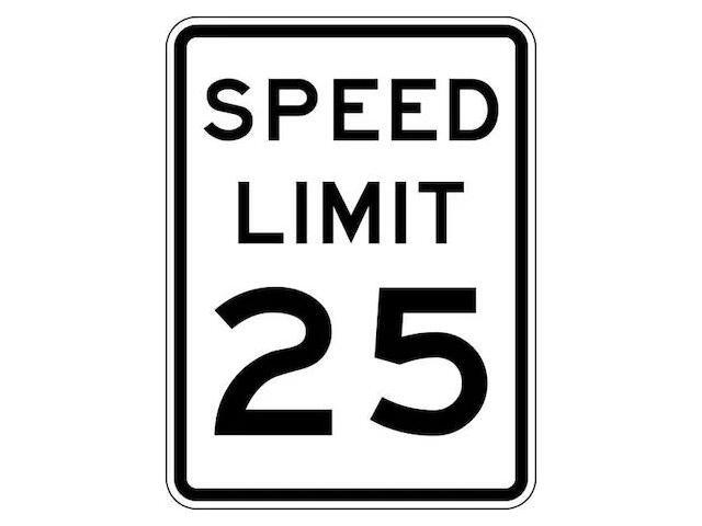 Click here for LYLE R2-1-25-18HA Traffic Sign 24 x 18In BK/WHT SP... prices