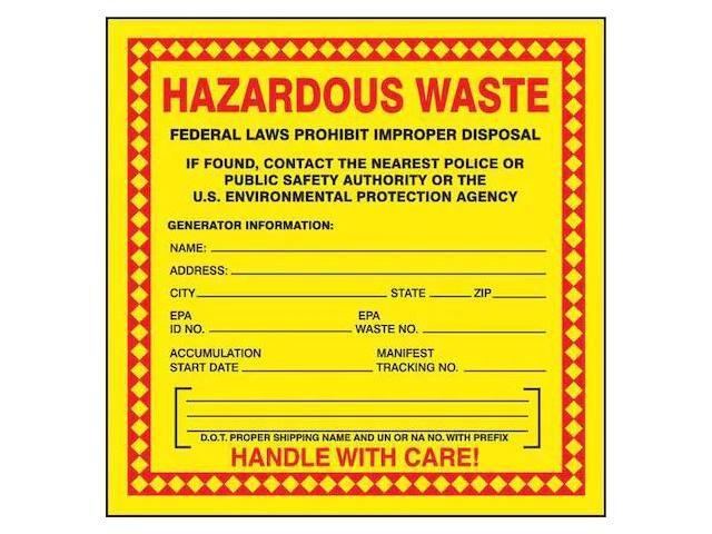 Click here for ACCUFORM MHZW20EVC Hazardous Waste Label Red/Yello... prices