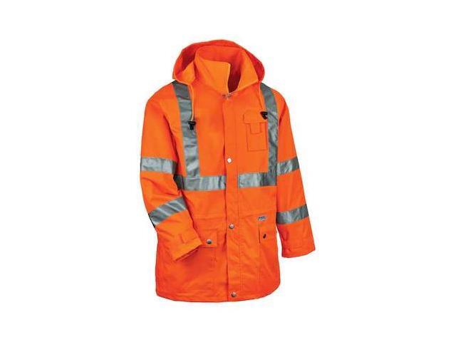 Click here for ERGODYNE 8365 Rain Jacket with Hood  Polyester  Cl... prices