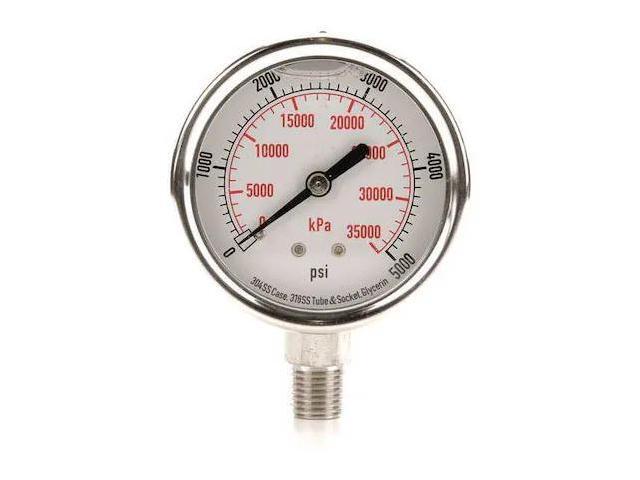 Click here for ZORO SELECT 4CFJ4 Commercial Pressure Gauge  0 to... prices