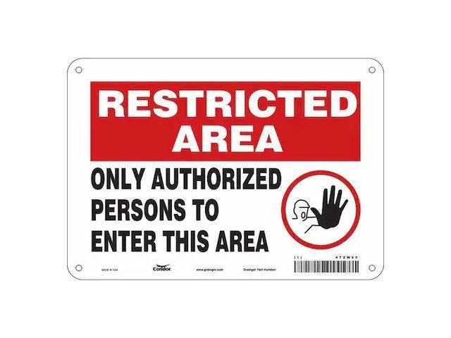 Click here for CONDOR 472W95 Safety Sign  7 in Height  10 in Widt... prices