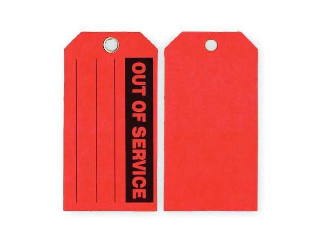 Click here for ZORO SELECT 2RMV3 Out Of Svce Tag 3 x 5-3/4 In Bk/... prices