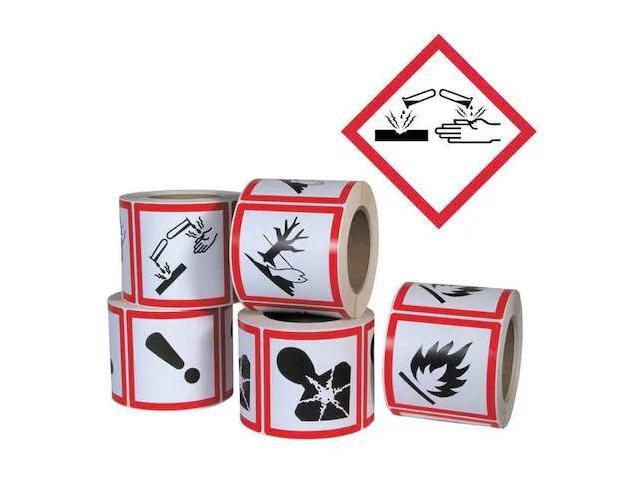 Click here for GHS SAFETY GHS1260 Pictogram Label Corrosive PK500 prices