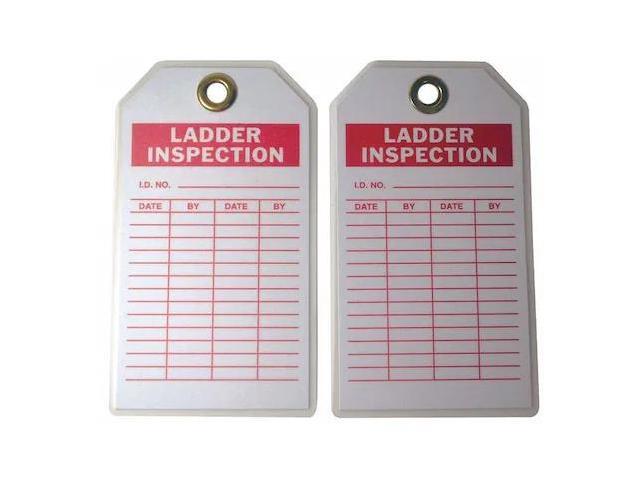 Click here for ZORO SELECT 20TH04 Tag  Ladder Inspection  Polyest... prices