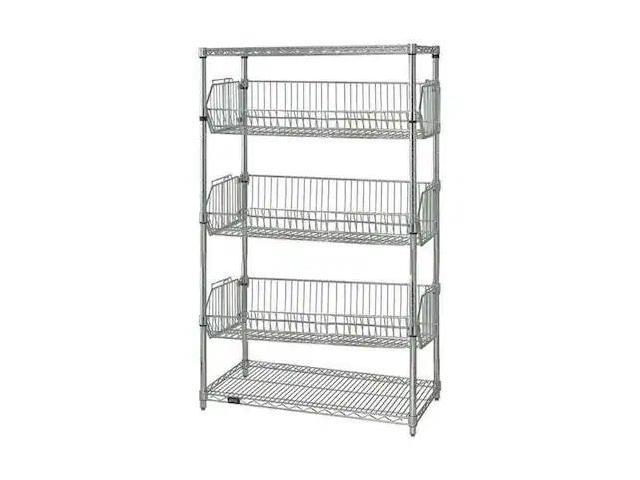 Click here for ZORO SELECT 45VY05 Wire Shelving Unit  24D x 48W x... prices
