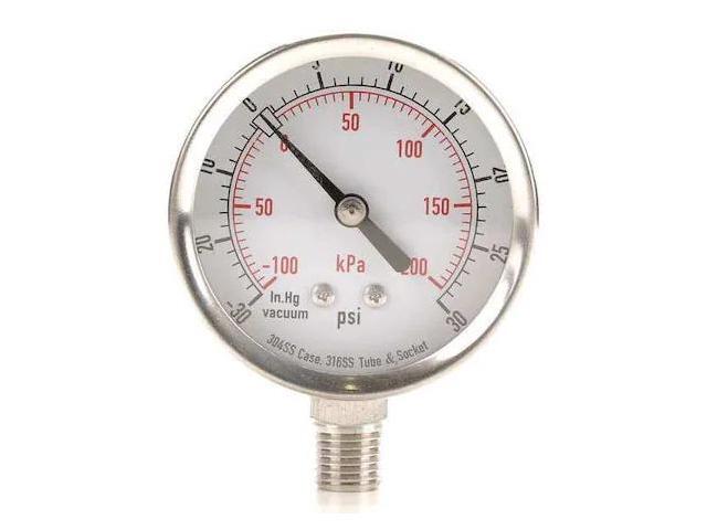 Click here for ZORO SELECT 4FML9 Commercial Compound Gauge  30 to... prices