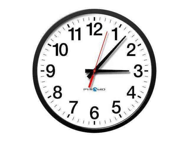 Click here for 13-1/2 Analog Analog Wall Clock  Black PYRAMID 520... prices