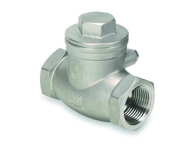 Click here for ZORO SELECT 4VMU2 1 NPT Stainless Steel Swing Chec... prices