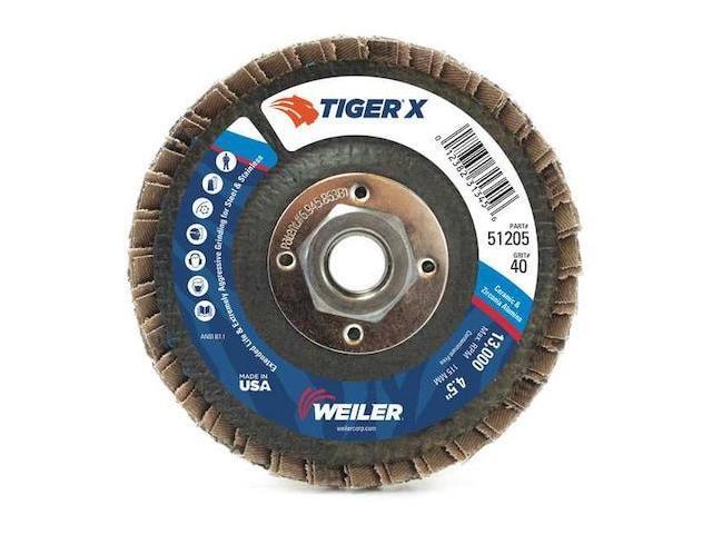 Click here for WEILER 98903 Flap Disc 4-1/2 in. x 80 Grit 13000 R... prices