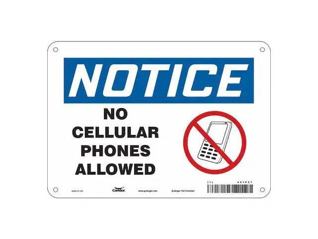 Click here for CONDOR 451P27 Safety Sign Cell Phone  7 in H  10 i... prices