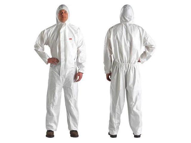 Click here for 3M 4510-XXL Hooded Disposable Coveralls  2XL  Whit... prices