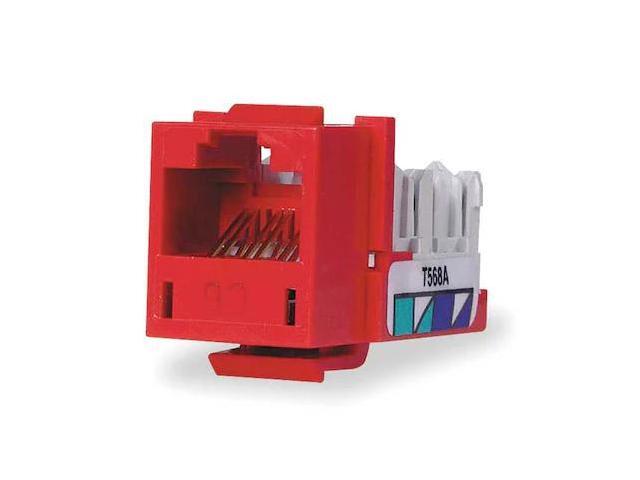 Click here for HUBBELL PREMISE WIRING HXJ6R Jack Red Cat6 Rj45 prices