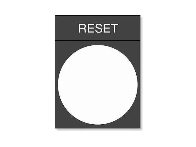 Click here for SCHNEIDER ELECTRIC ZBY2322 Legend Plate Reset Whit... prices