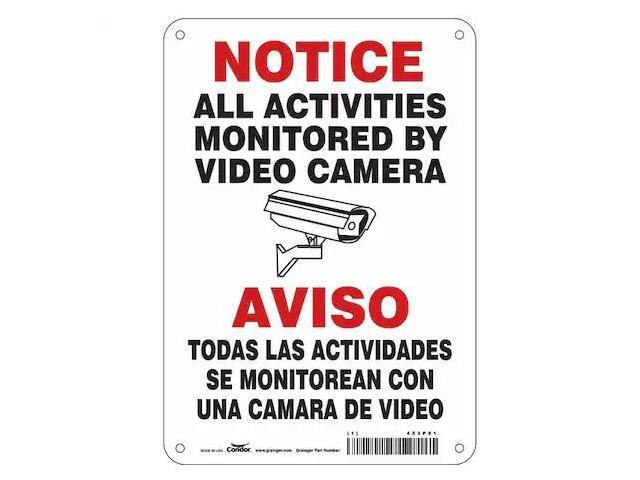 Click here for CONDOR 453P81 Security Sign  10 in H  7 in W  Alum... prices