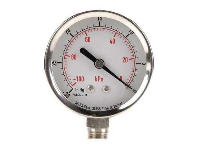 Click here for ZORO SELECT 4FML8 Vacuum Gauge Test 2-1/2 In prices