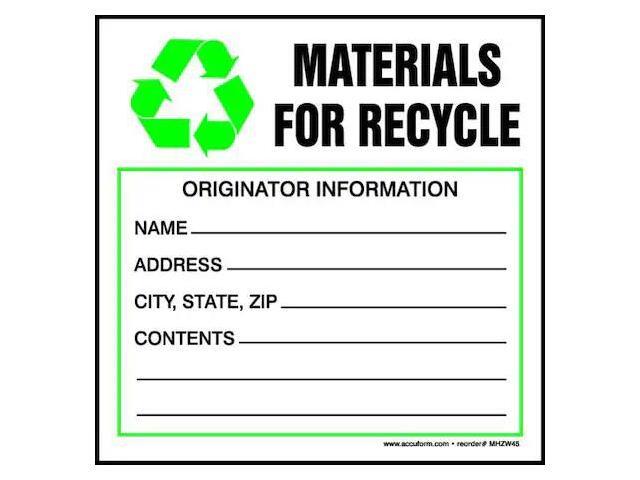 Click here for ACCUFORM MHZW45PSC Hazardous Waste Label 6 In. H P... prices
