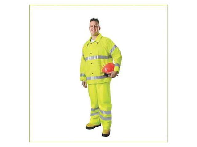Click here for ZORO SELECT 9665 L-XL Rain Suit Class 3 Hi-Vis Yel... prices