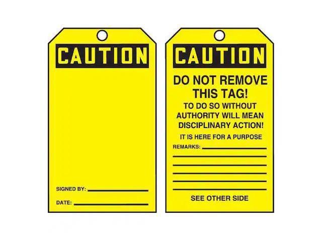 Click here for ACCUFORM TAR156 Caution Tag By The Roll 6-1/4 x 3... prices