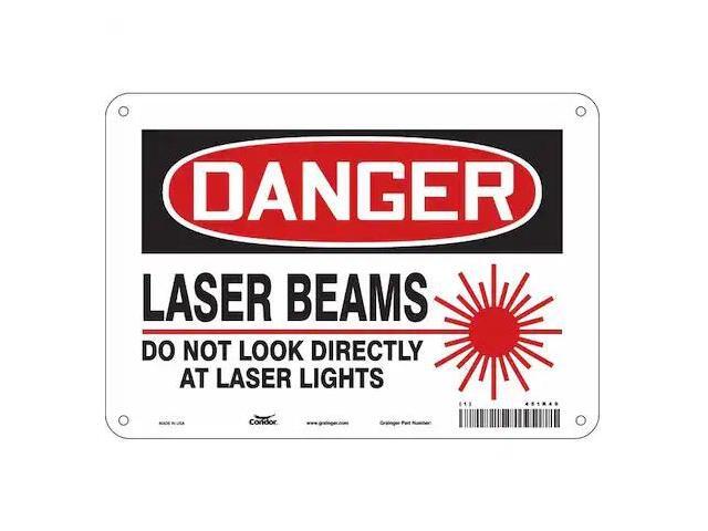 Click here for CONDOR 451R49 Laser Warning Sign  7 in H  10 in W... prices