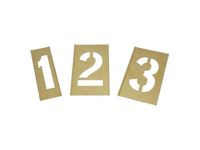 Click here for ZORO SELECT 1F042 Interlocking Stencil Numbers Bra... prices