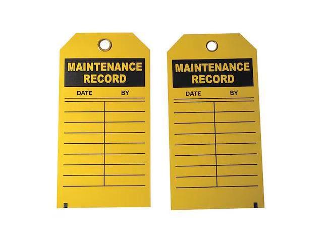 Click here for ZORO SELECT 9MAZ7 Tag  Maintenance  Cardstock  5 3... prices