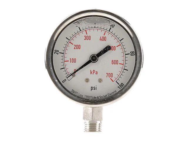 Click here for ZORO SELECT 4CFH4 Commercial Pressure Gauge  0 to... prices