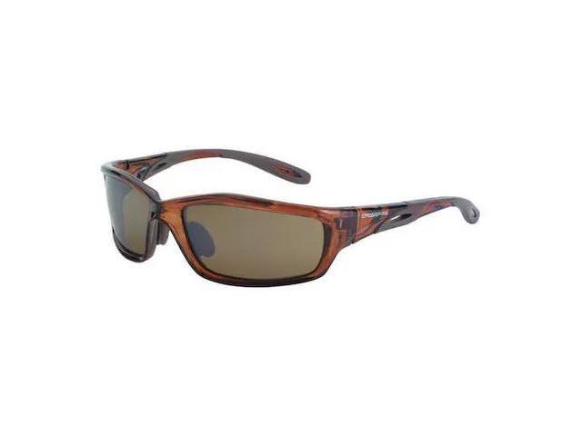 Click here for CROSSFIRE 2117 Safety Glasses  Wraparound Brown Po... prices
