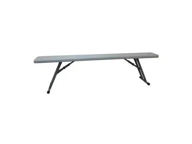Click here for ZORO SELECT 12F617 Bench w/ Folding Legs Blow Mold... prices