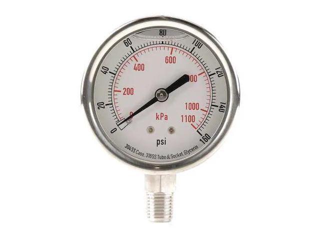 Click here for ZORO SELECT 4CFH5 Commercial Pressure Gauge  0 to... prices