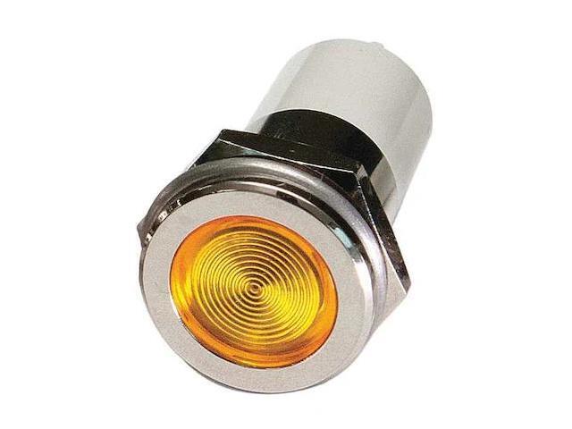 Click here for ZORO SELECT 24M174 Flat Indicator Light Yellow 120... prices