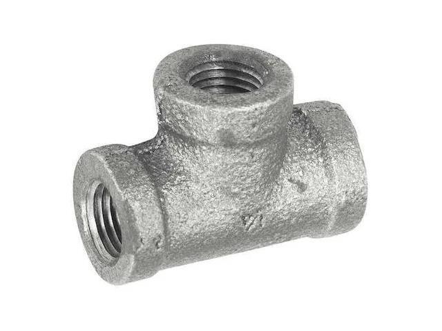 Click here for ZORO SELECT 5P845 3/4 FNPT Galvanized Tee prices