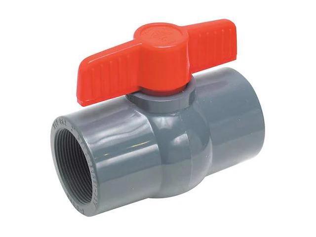 Click here for ZORO SELECT 32H956 1 FNPT PVC Ball Valve Inline prices